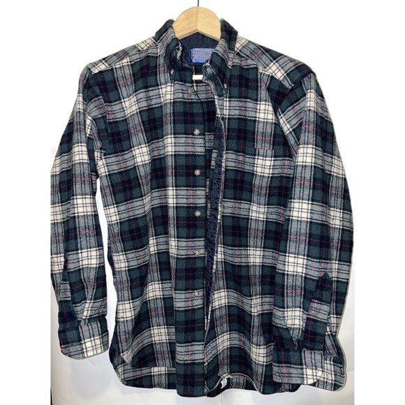 Pendleton | Shirts | Vintage Pendleton Christmas Colors Wool Flannel ...